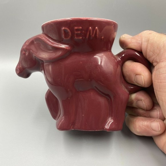 Frankoma | Dining | Frankoma 984 Red Maroon Democrat Donkey Mug | Poshmark